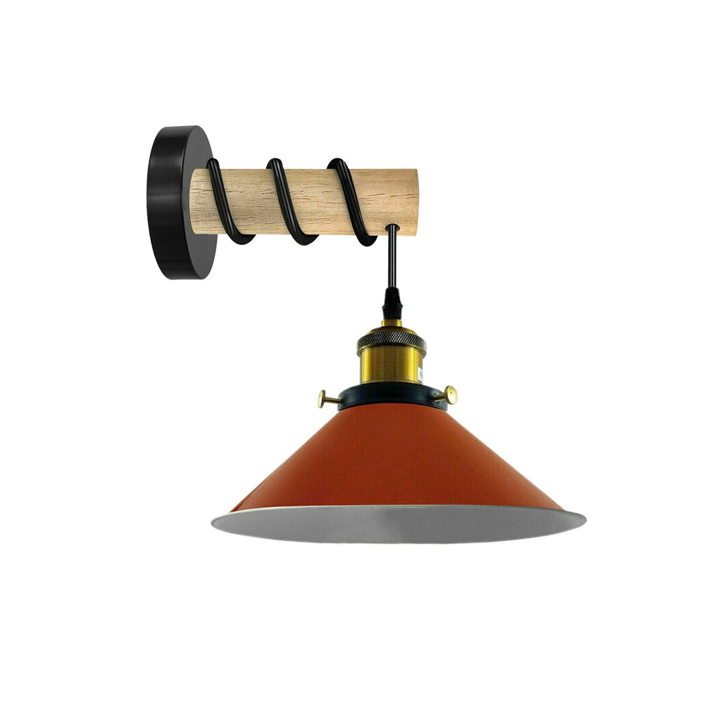 Jarvis - Wood Arm Hanging Cone Pendant Wall Light – Abode Jungle