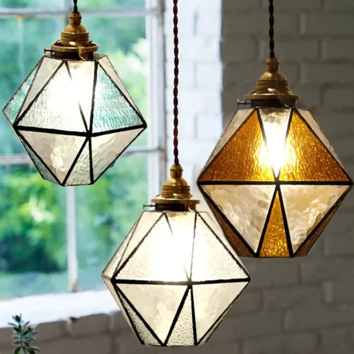 Charlotte - Modern LED Pendant Coloured Glass Ceiling Light – Abode Jungle