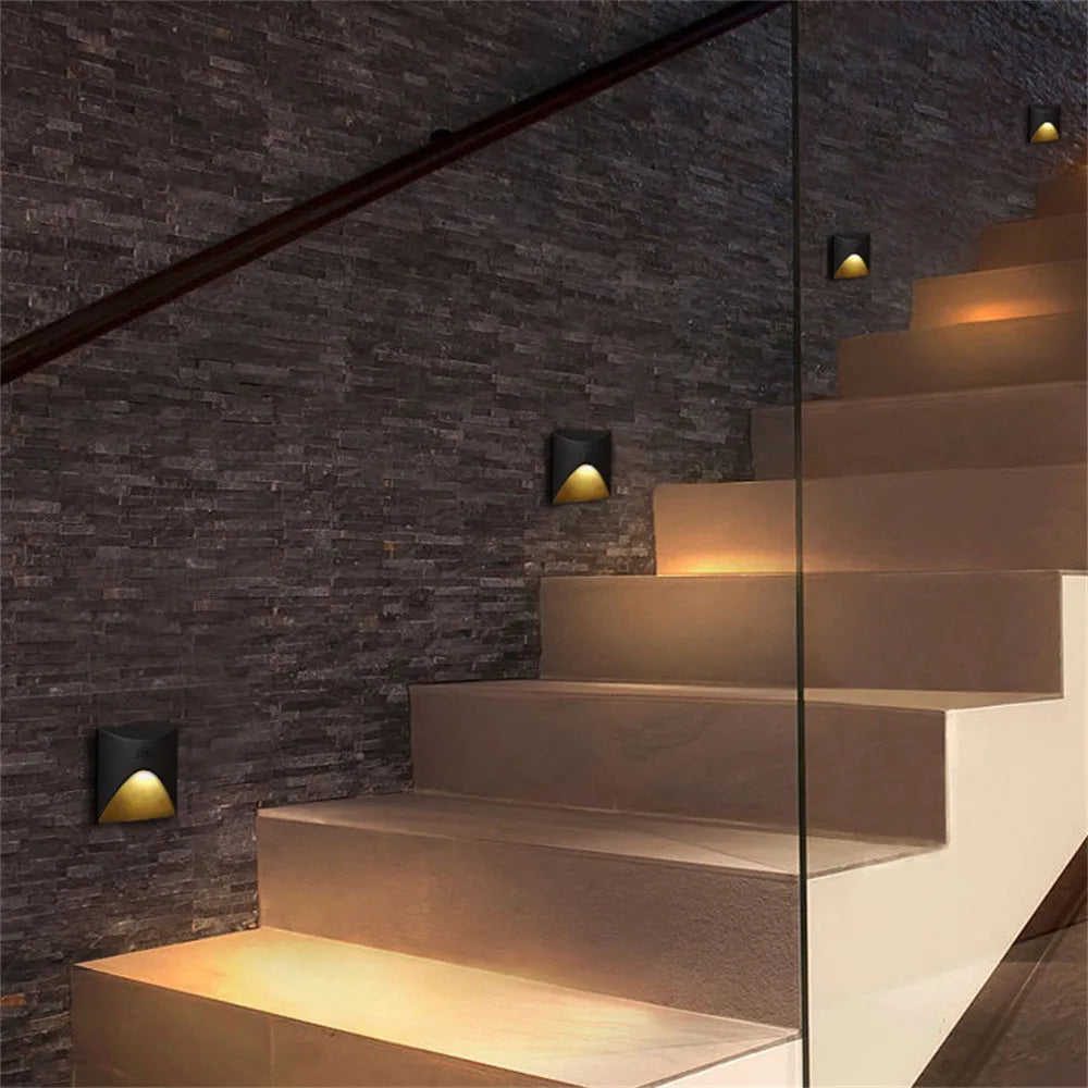 Zavala - Modern Waterproof Indoor/Outdoor Recessed Stair Wall Light ...