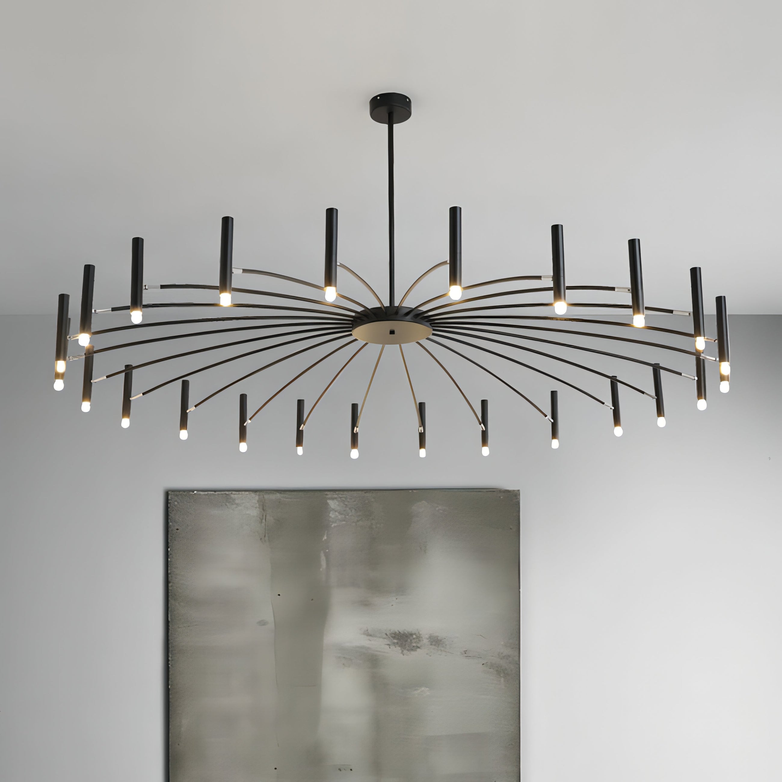 Bodie - Round Multi Adjustable Head Modern Ceiling Light Chandelier ...