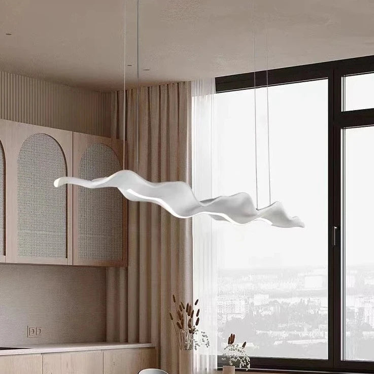 McLean - Resin Wavey Drift Wood Hanging Ceiling Light – Abode Jungle