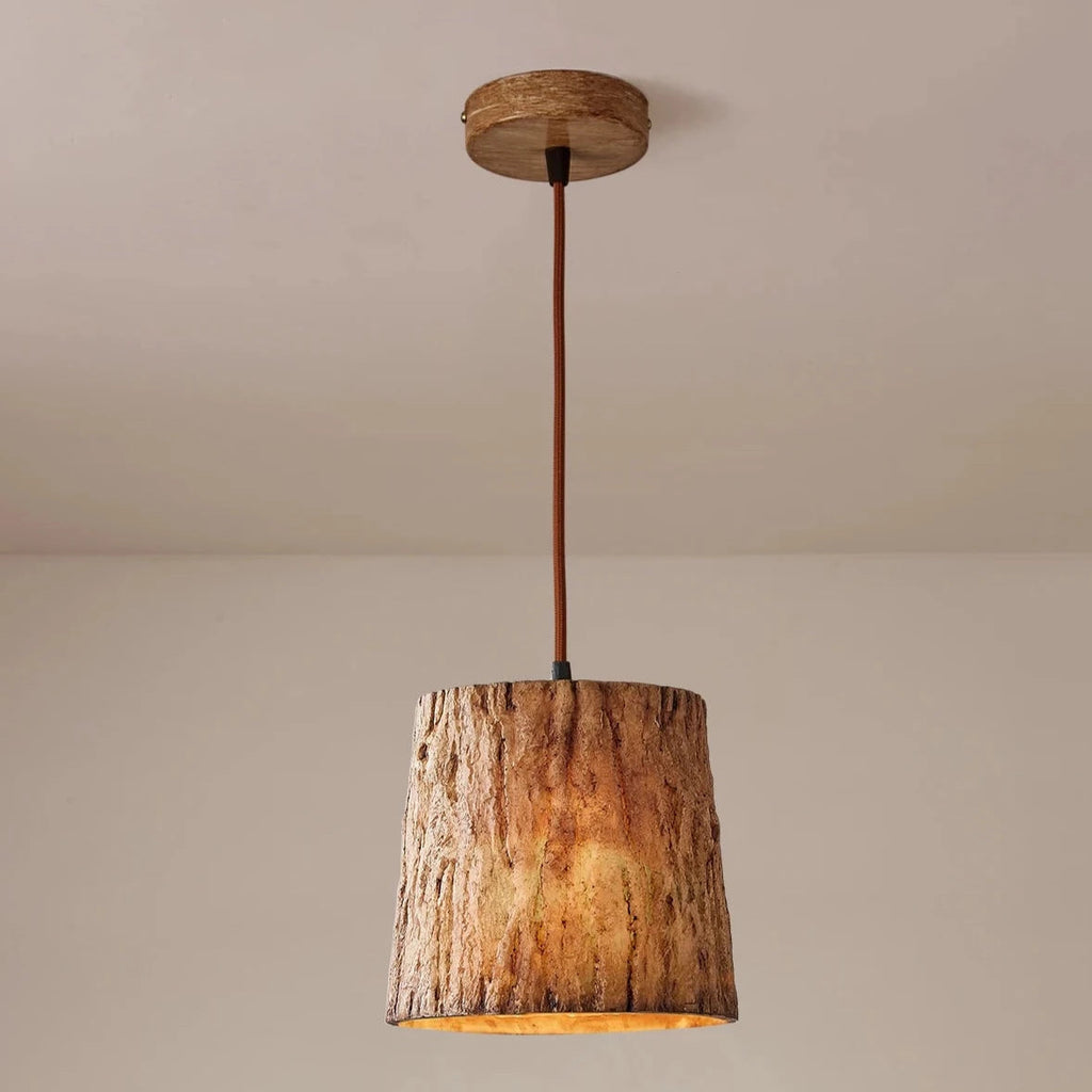 Vanc - Vintage Resin Tree Stump Pendant Ceiling Light – Abode Jungle