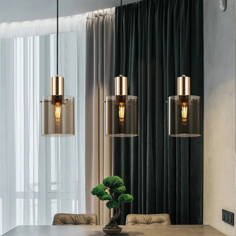 Anna - Modern LED Glass Pendant Light – Abode Jungle