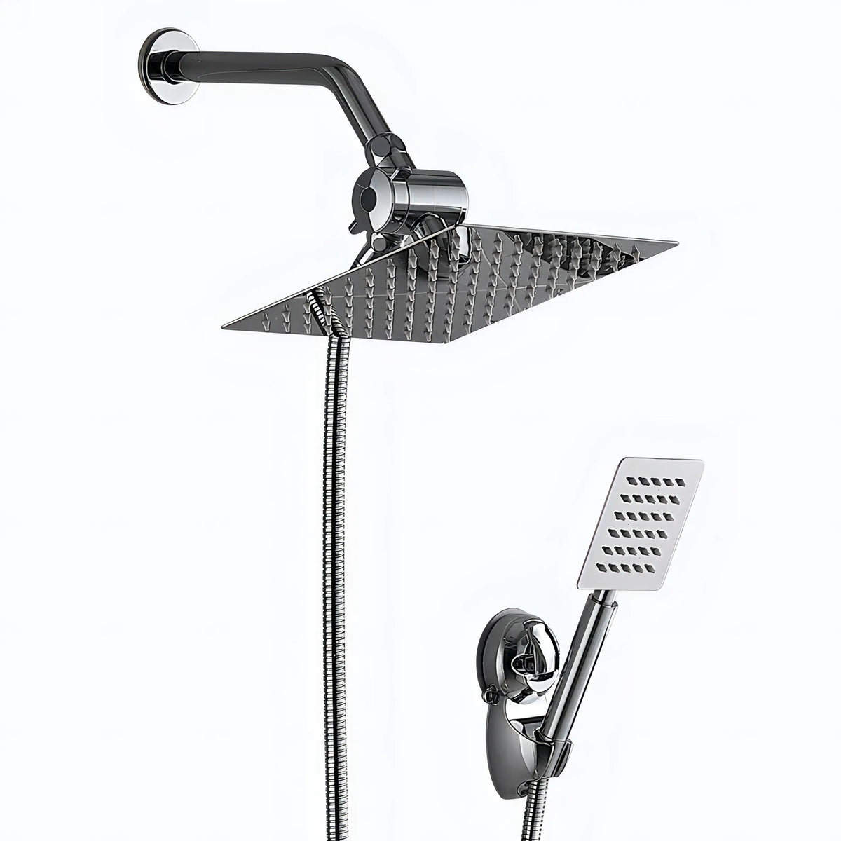 Walter - Rainfall 5 Piece Shower Set Multi Function 8-inch Nozzle ...