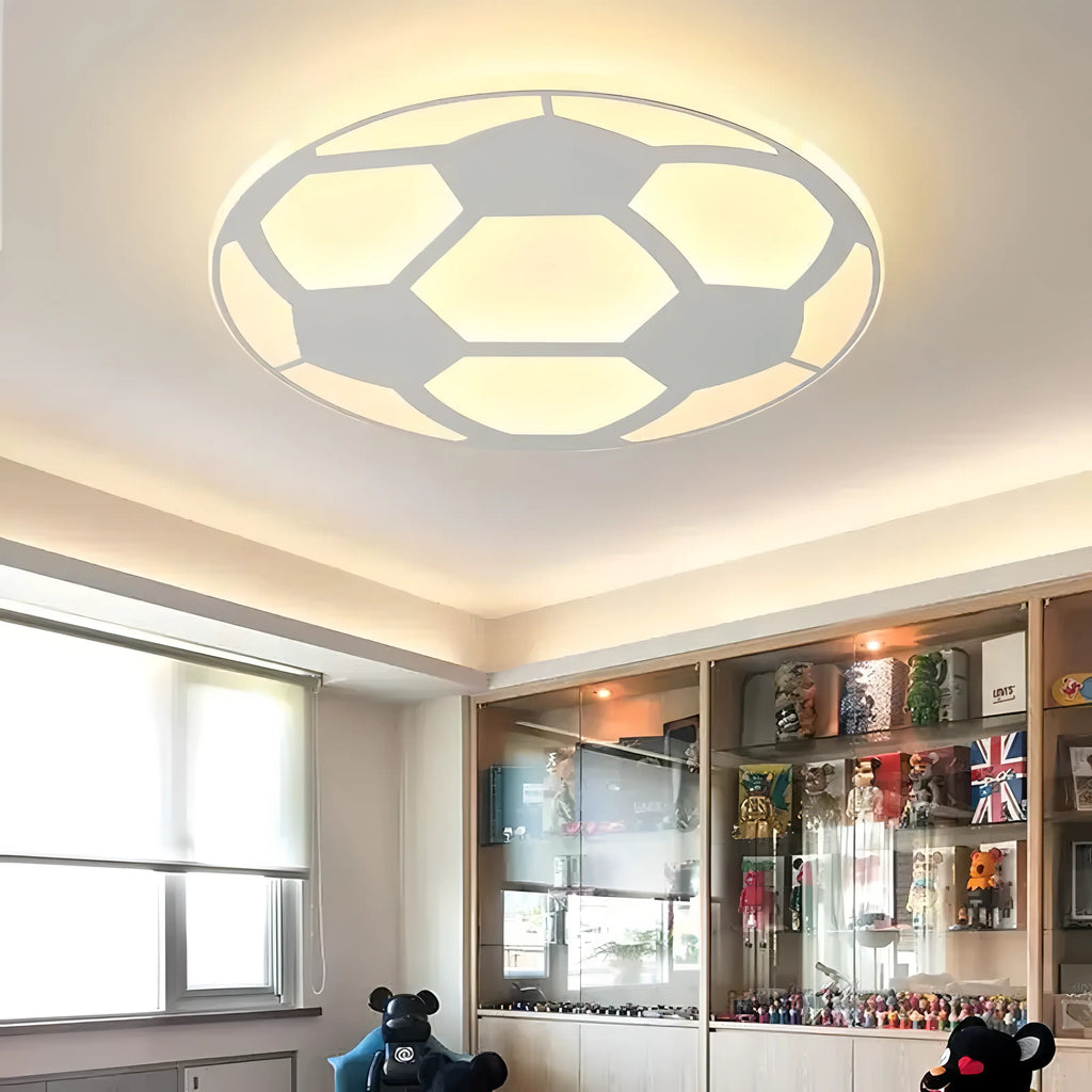Marcella - Modern LED Football Ceiling Light For Kids Room – Abode Jungle