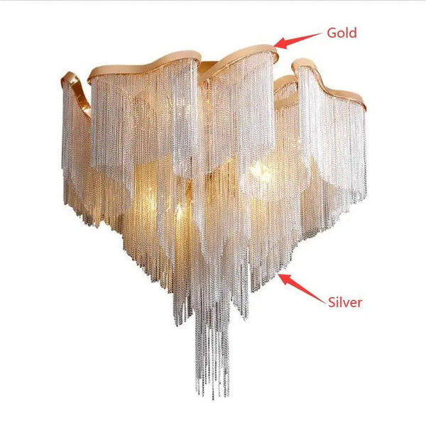 Rodney - Modern Tassel Ceiling Chandelier – Abode Jungle