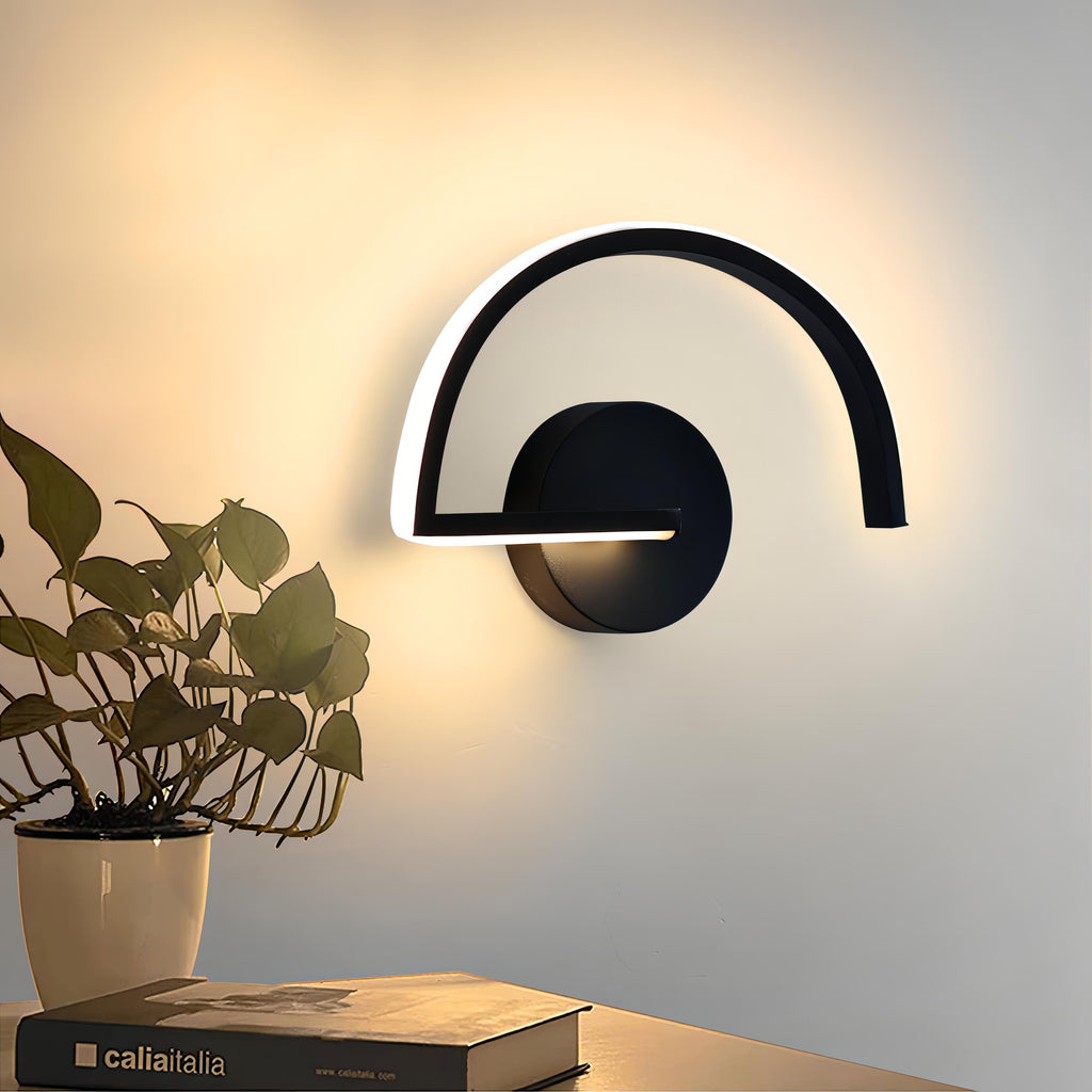Mila - Modern LED Curved Thin Wall Light – Abode Jungle