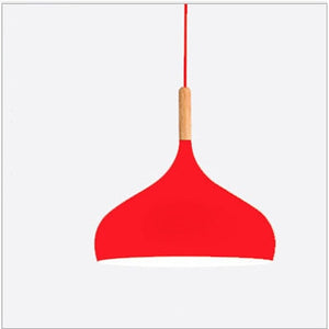 Talon - Modern Teardrop Wood Hanging Nordic Ceiling Pendant Light ...