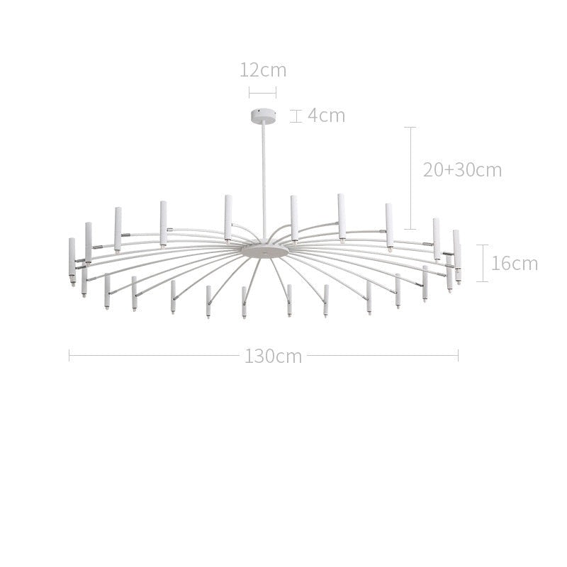 Bodie - Round Spike Modern Ceiling Chandelier – Abode Jungle