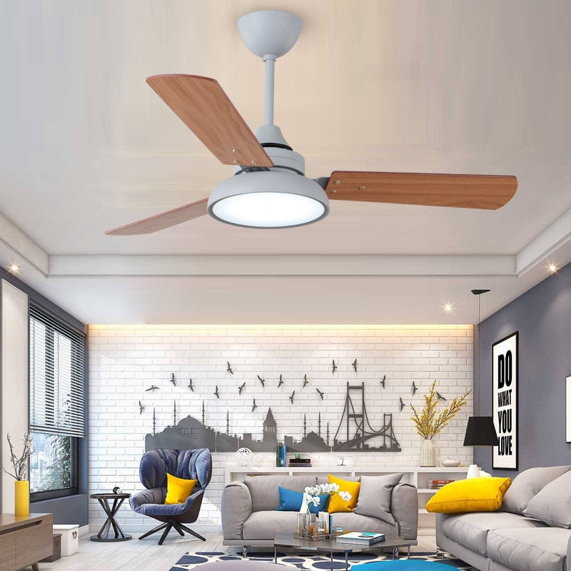 Cassius - Wood Ceiling Fan With Light – Abode Jungle