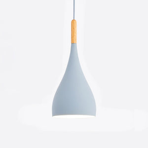 Talon - Modern Teardrop Wood Hanging Nordic Ceiling Pendant Light ...