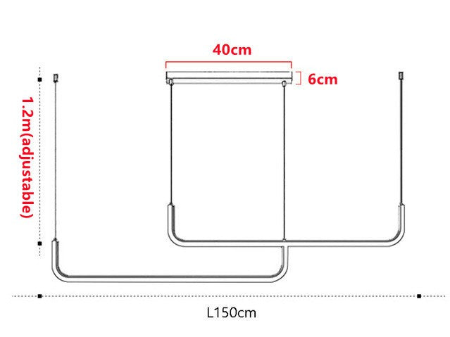 Porter - Suspension Rod LED Ceiling Light – Abode Jungle