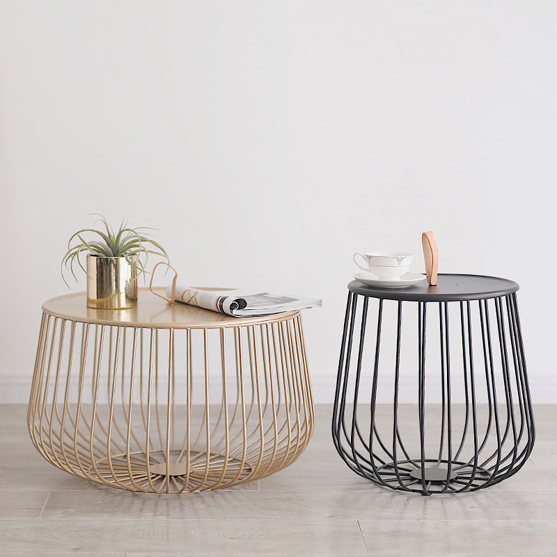 Yates - Nordic Round Caged Coffee Table – Abode Jungle